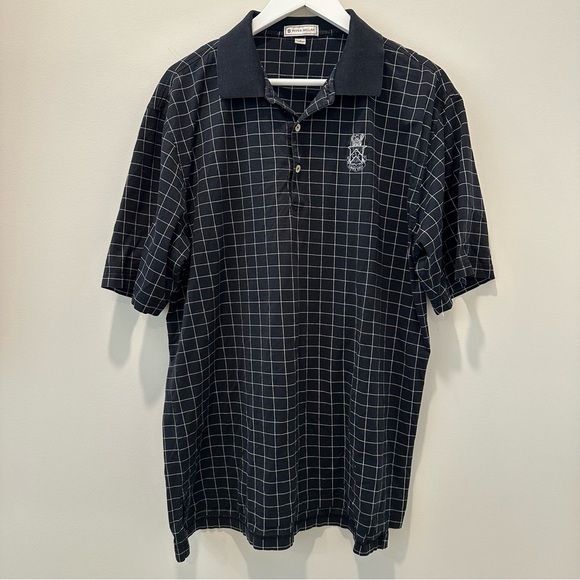 Peter Millar | Shirts | Peter Millar Golf Polo Cotton Black White Retro ...